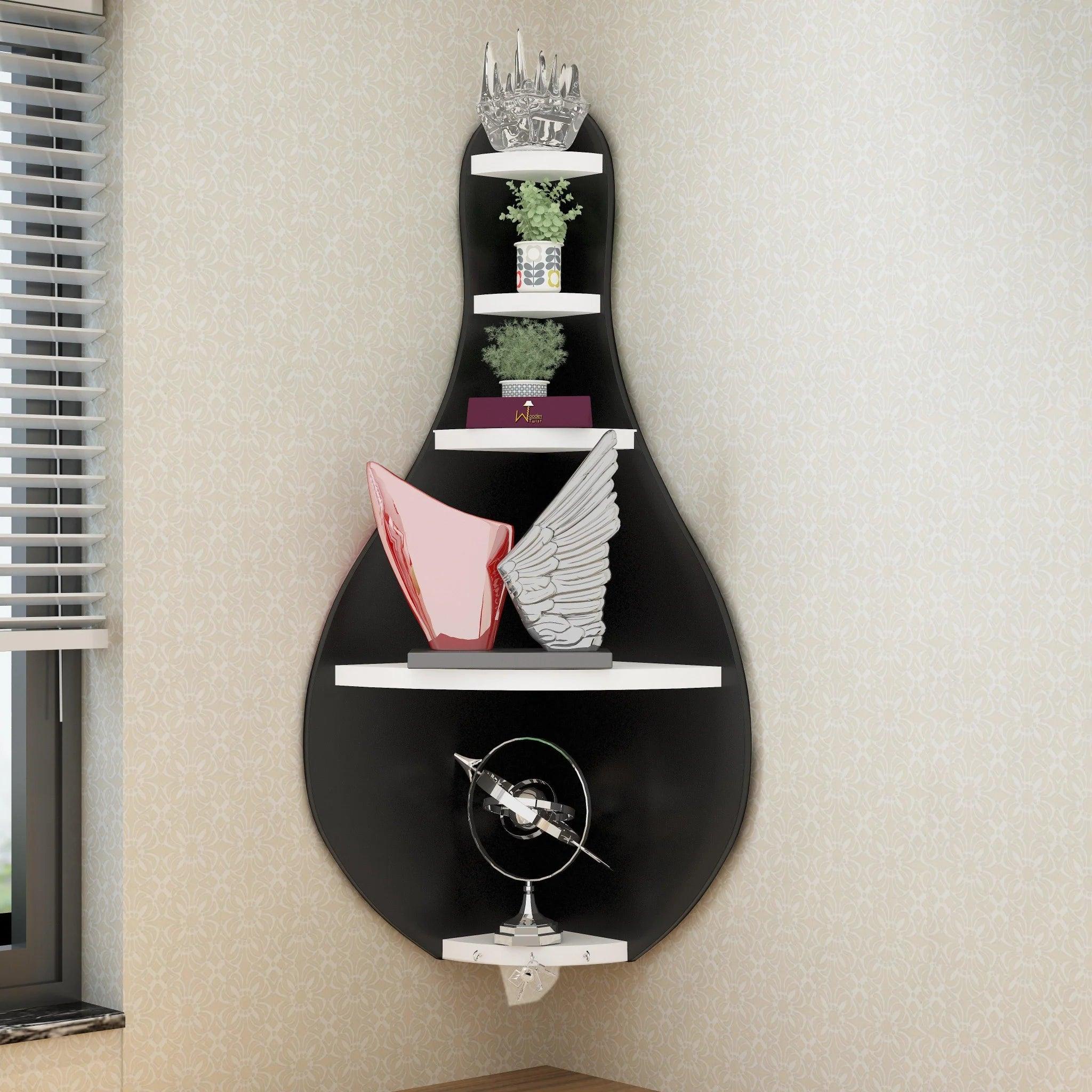 Buy Fresca Premium Large Wooden Corner Wall Shelf Online @ Wooden Twist ...