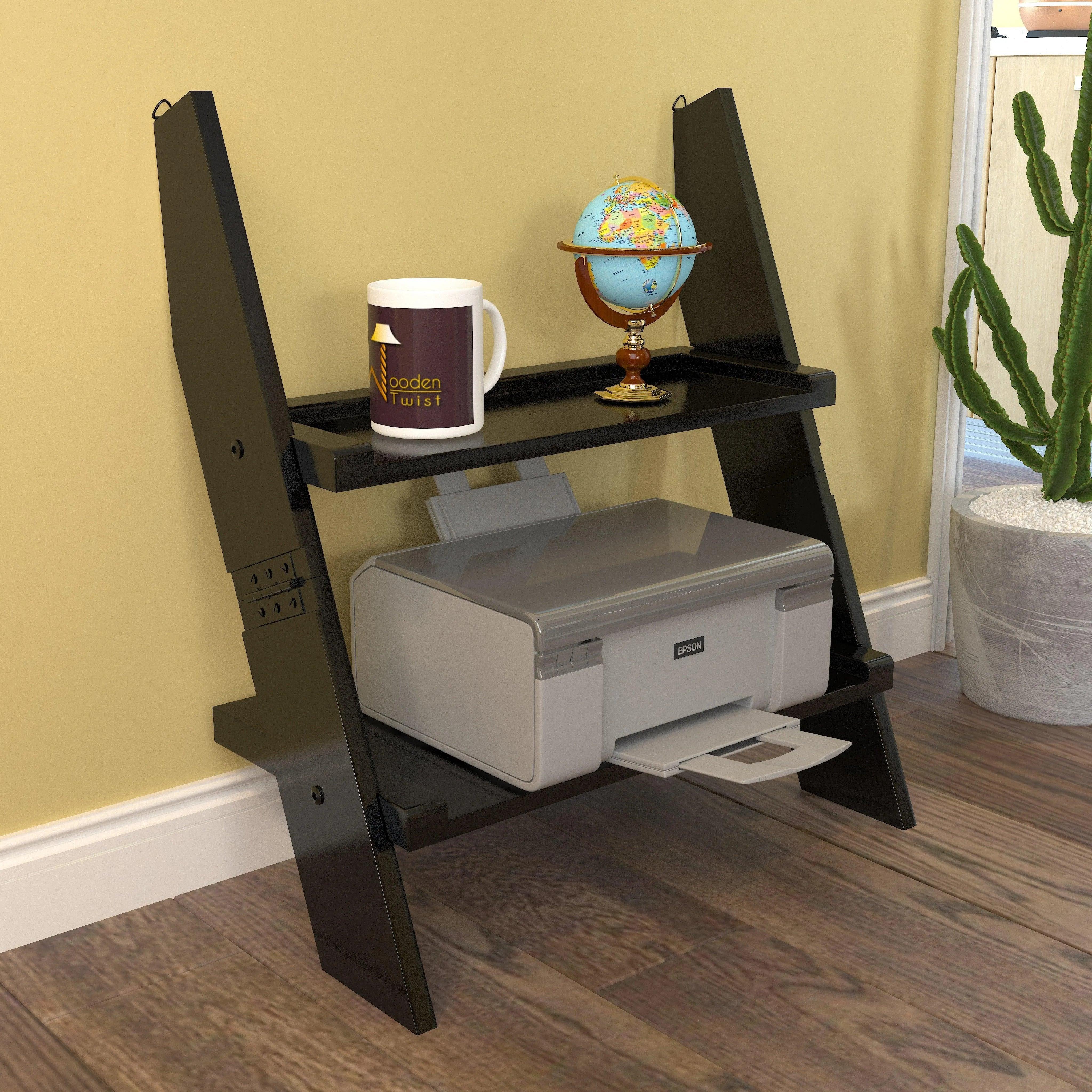 Maximize Your Space with a Leaning Bookcase Ladder and Room Organizer ...
