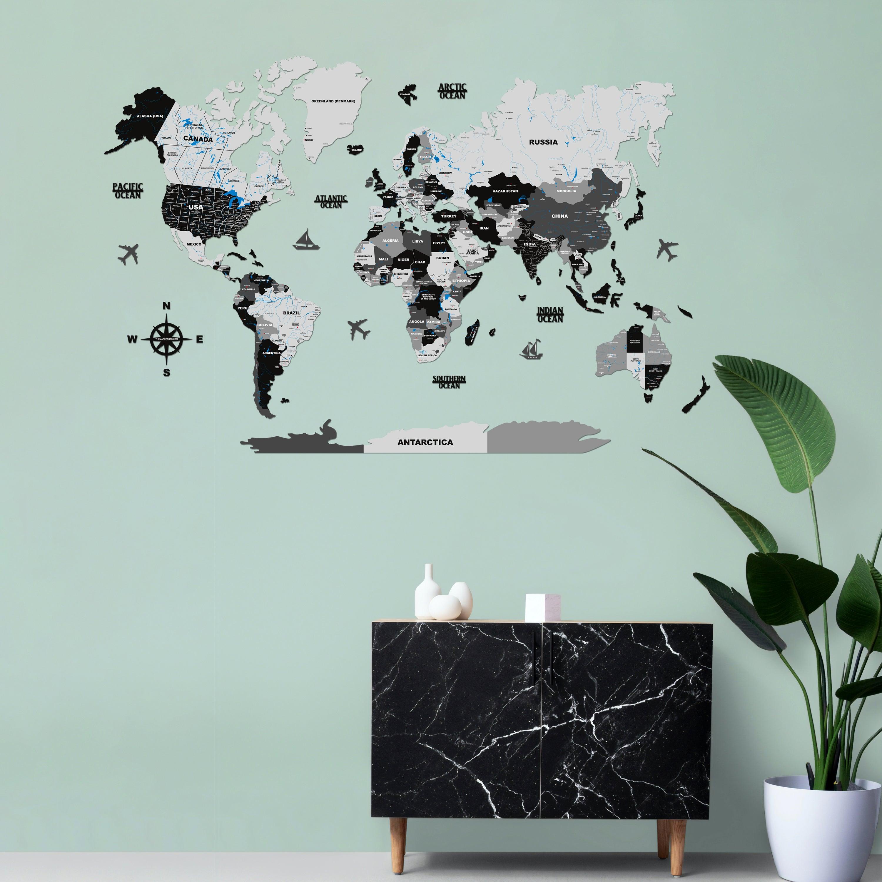 Wall Decor Maps – WoodenTwist