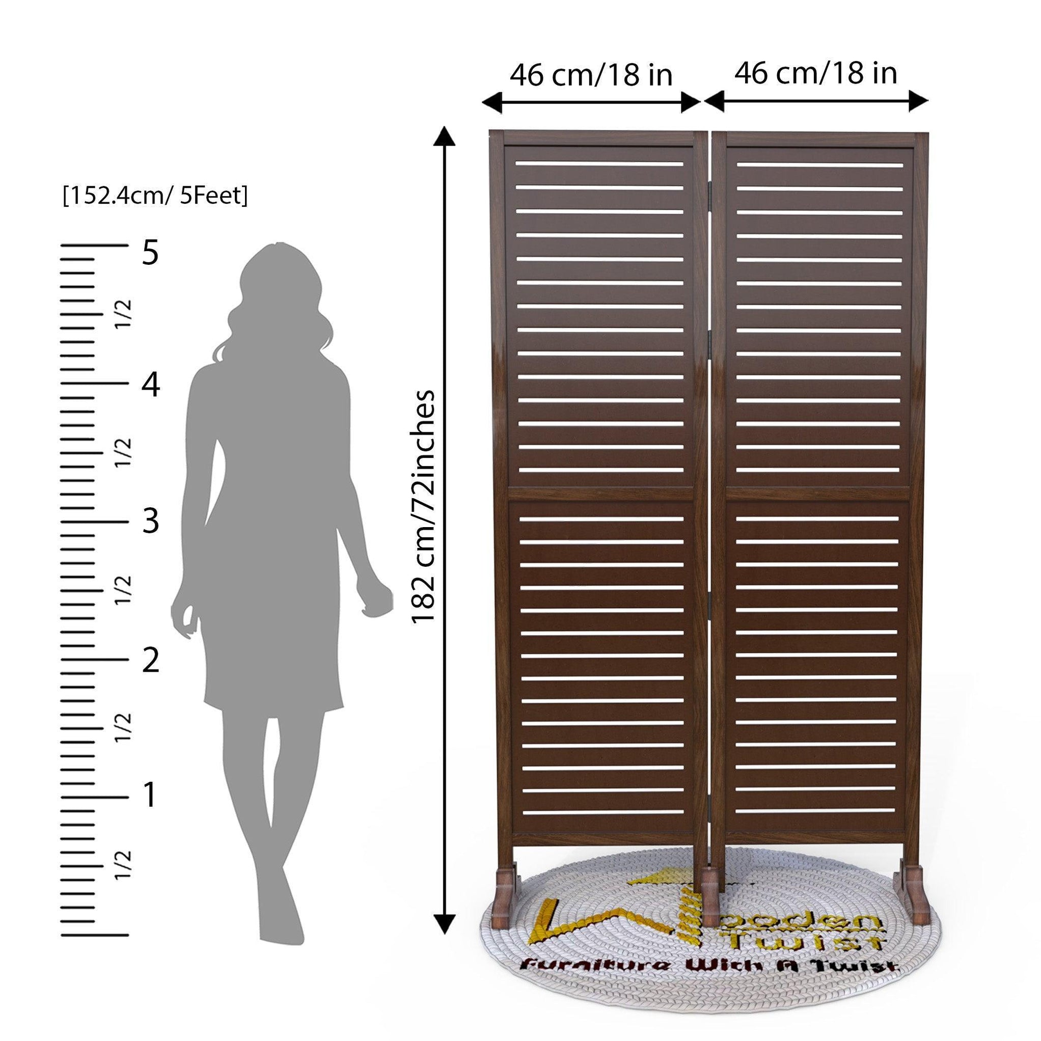 Buy Premium Solid Wood Room Divider ( 4 Panels ) Online - WoodenTwist
