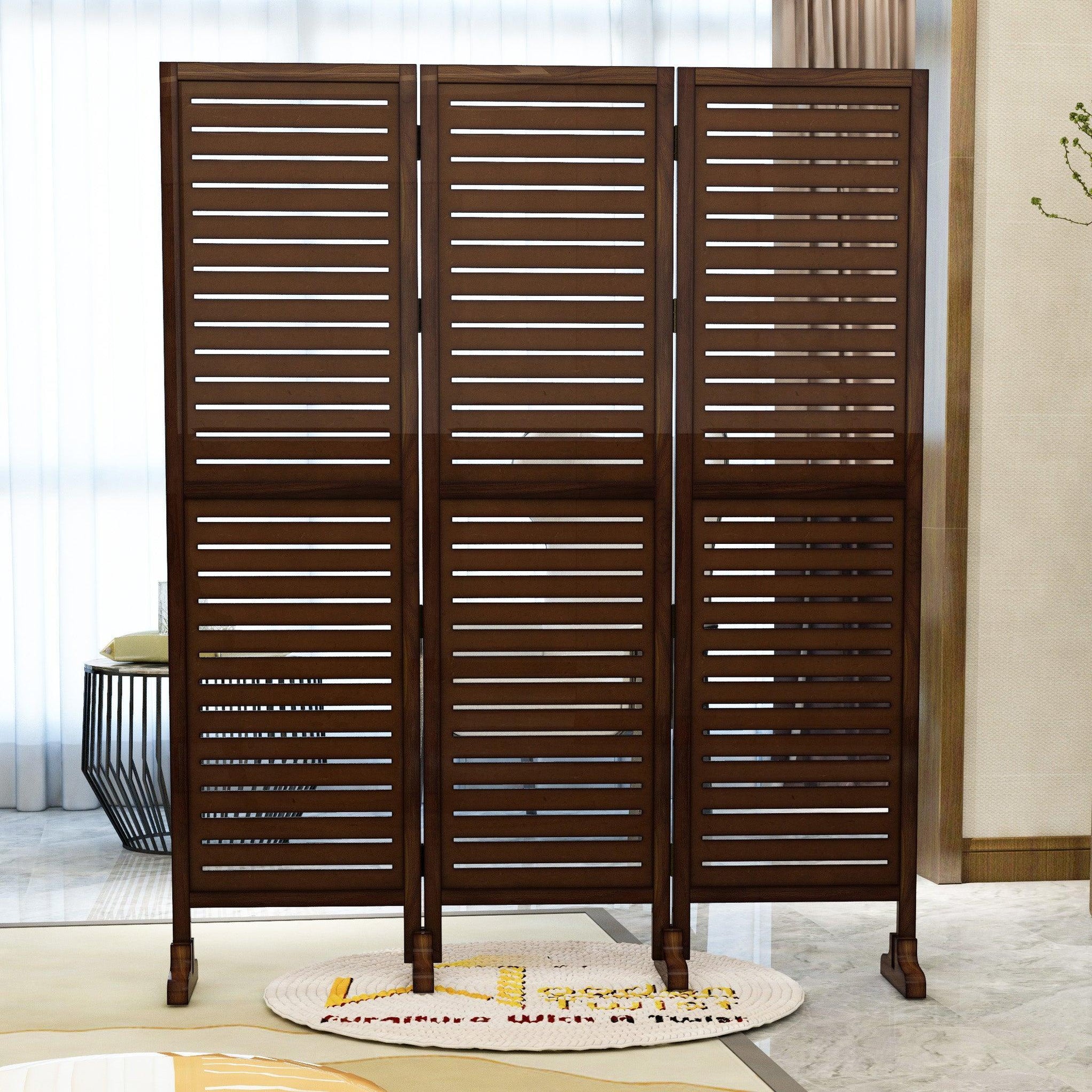 Buy Premium Solid Wood Room Divider ( 4 Panels ) Online - WoodenTwist