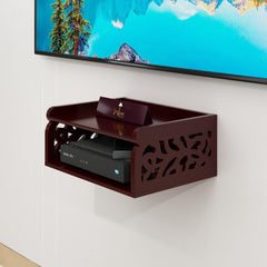 Buy Wooden Beautiful Design Set top box Wall Shelf Online-Set Top Box ...