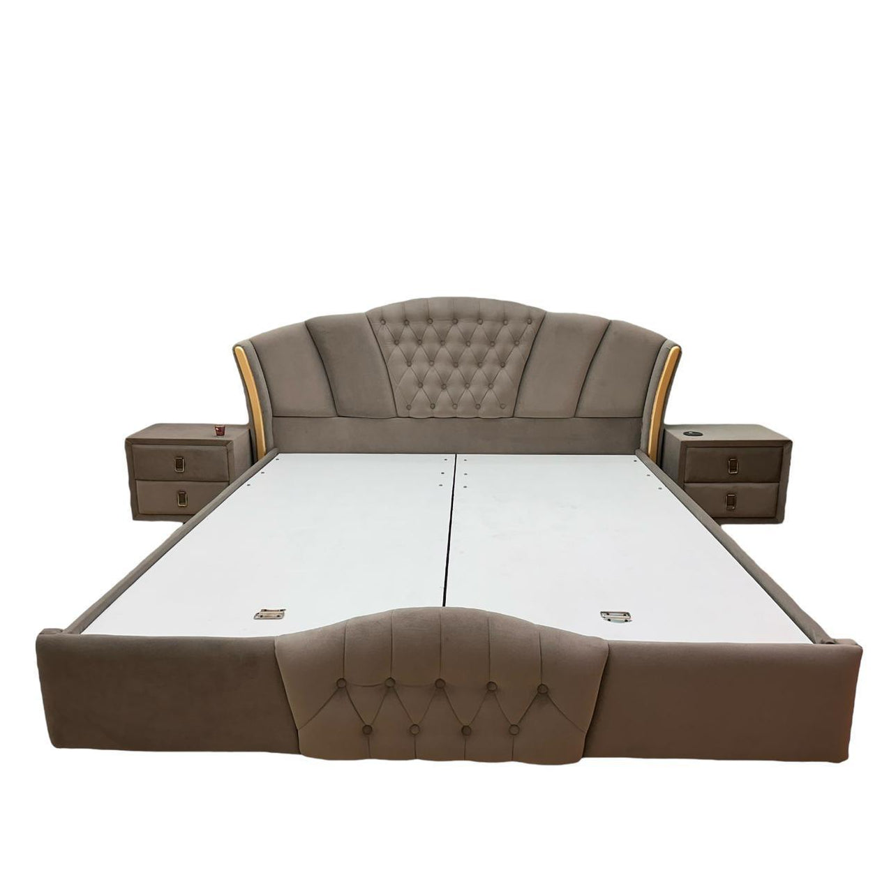 Buy Luxe Modern Design Queen Size Bed For Bedroom with Storage Online ...