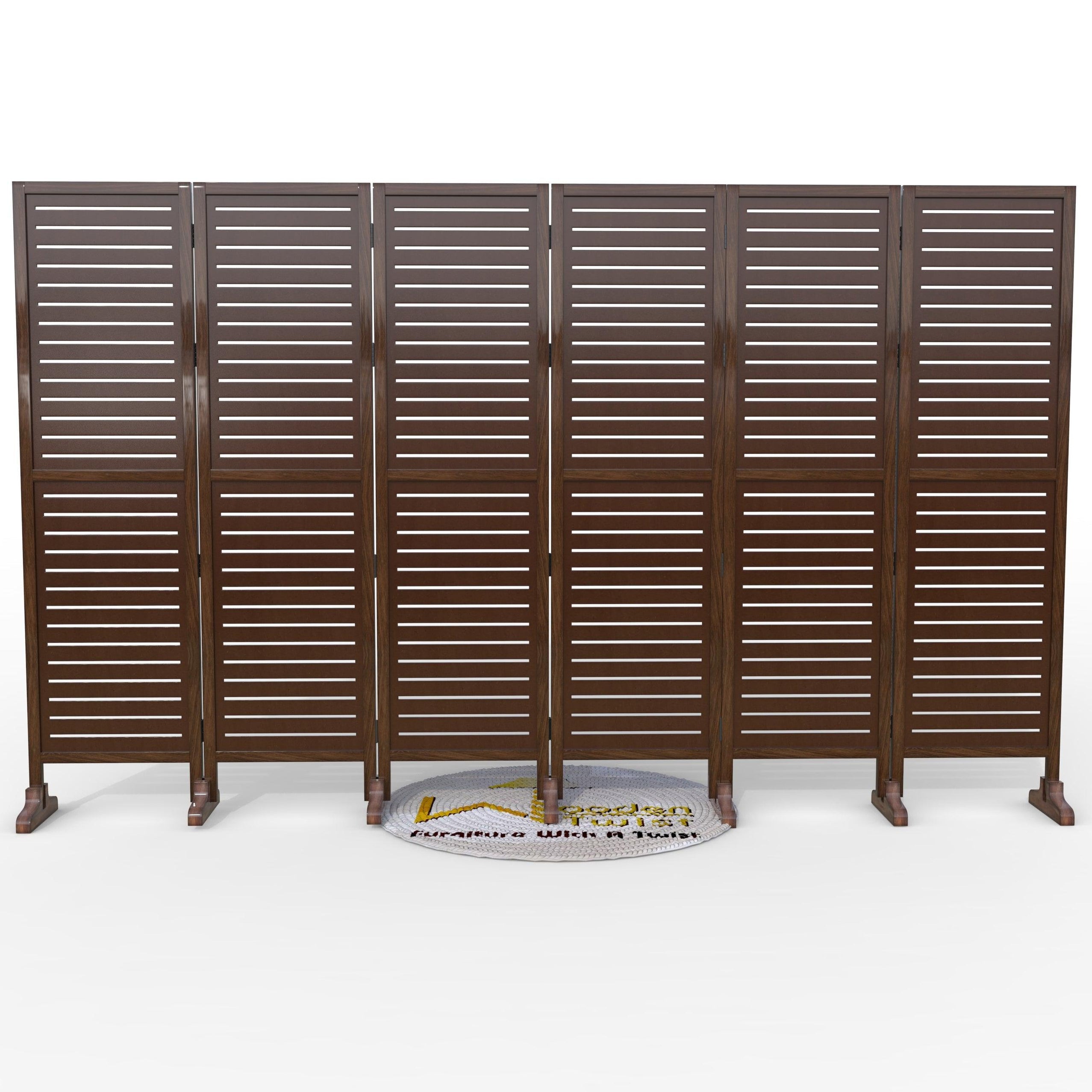 Buy Premium Solid Wood Room Divider ( 4 Panels ) Online - WoodenTwist