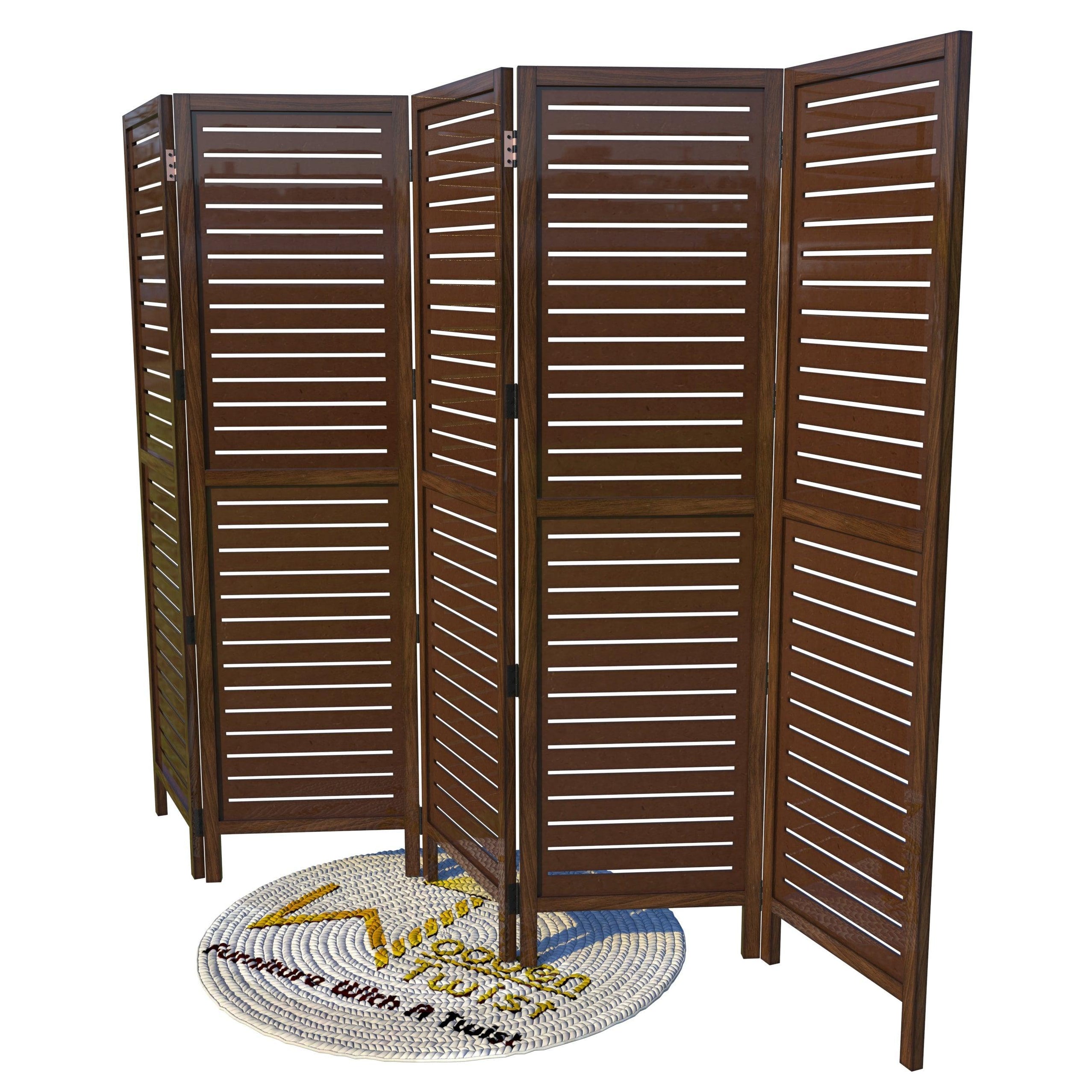 Buy Wooden Handicrafts Partition Wooden Room Divider (Mango Wood ...