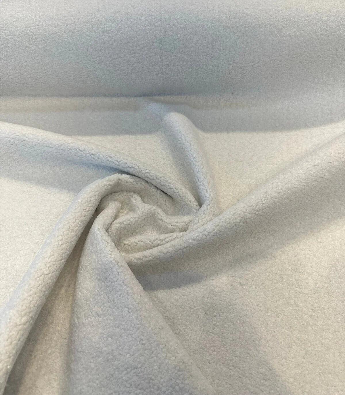 Soft Boucle Fabric In Cream White Color — WoodenTwist