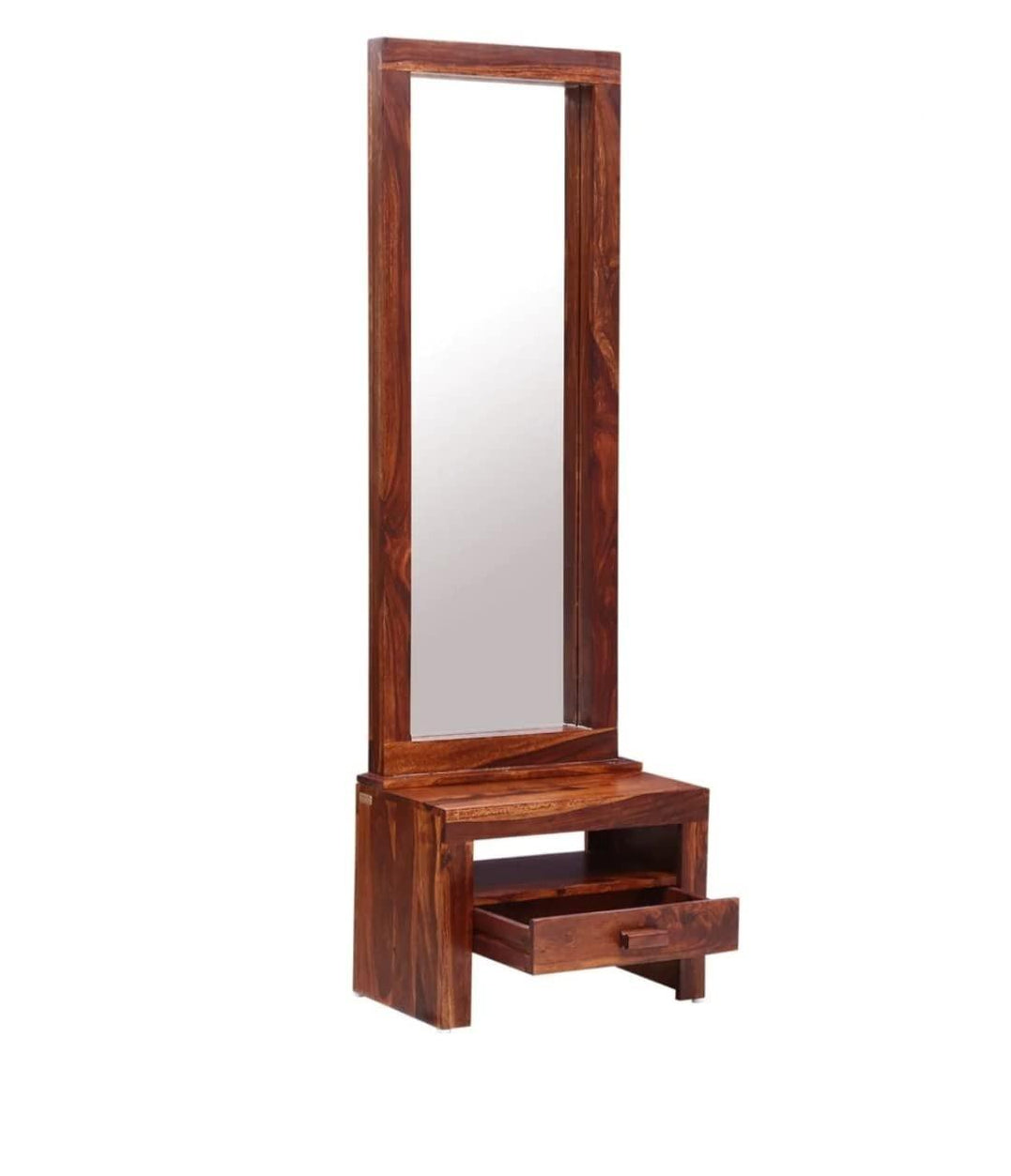 Buy Solid Sheesham Wood One Drawer Design Dressing Table Online at ...