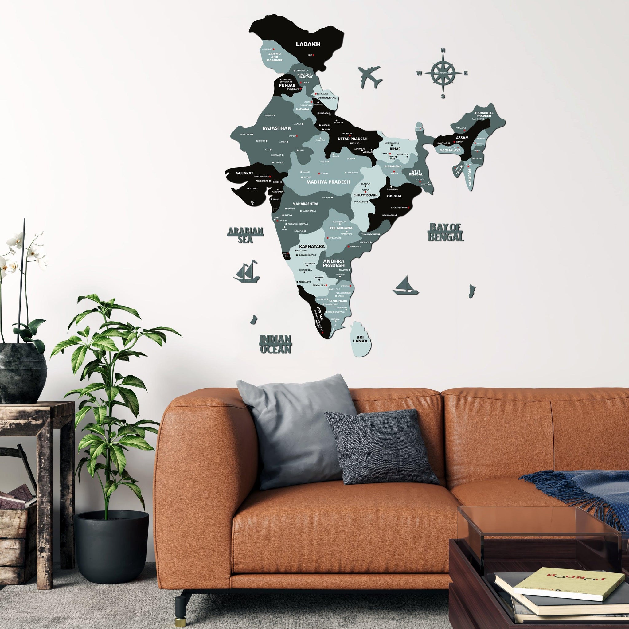Wall Decor Maps — WoodenTwist