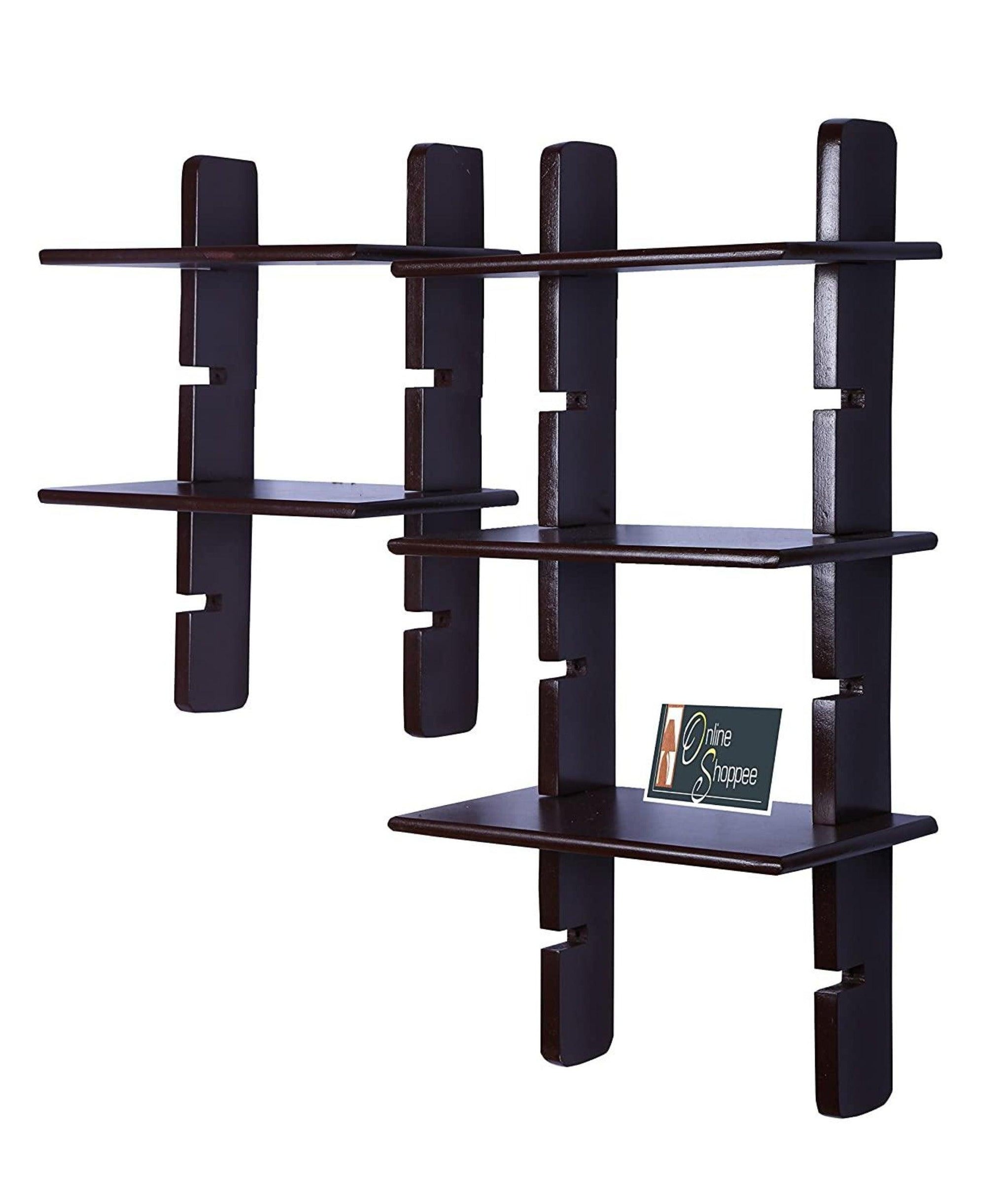 Buy Beautiful Ladder Wall Shelf Online-Solid Wood Bracket Wall Shelves ...