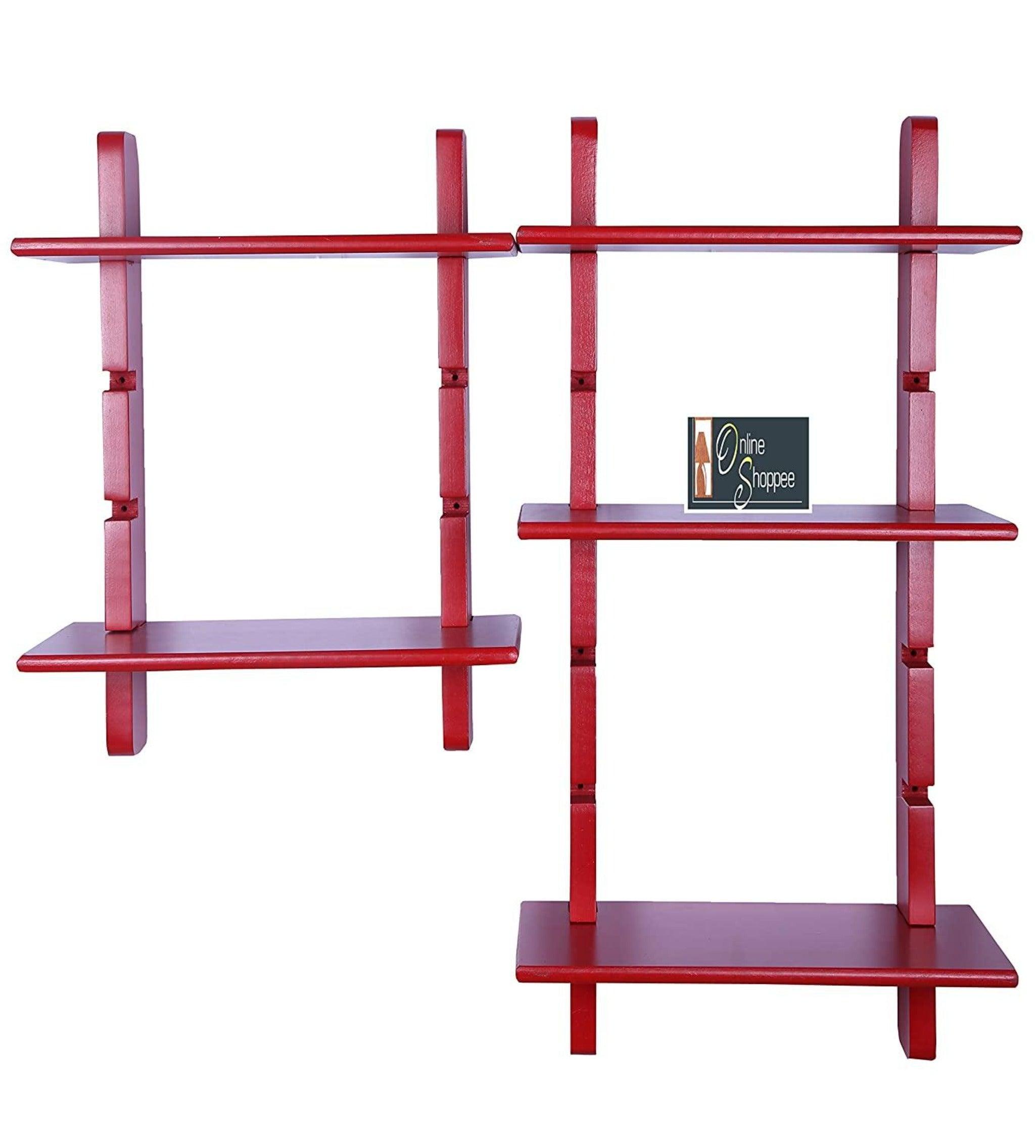 Buy Beautiful Ladder Wall Shelf Online-Solid Wood Bracket Wall Shelves ...