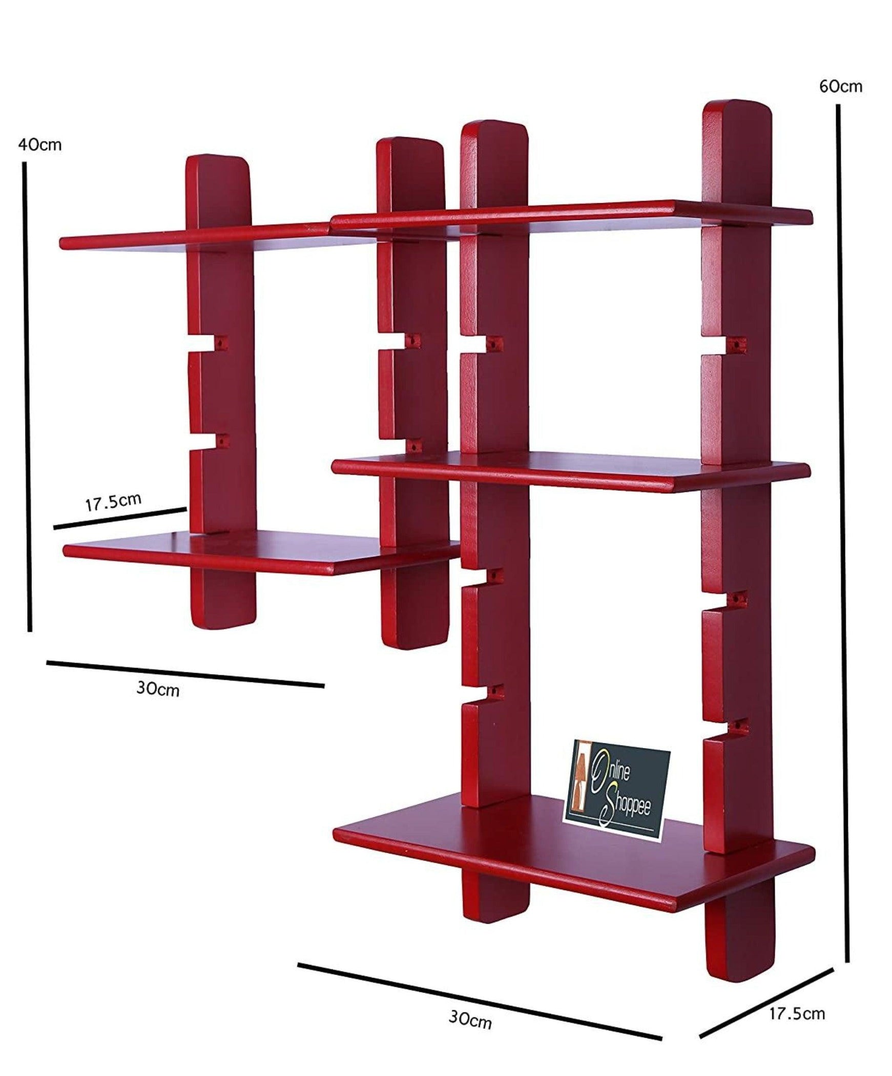 Buy Beautiful Ladder Wall Shelf Online-Solid Wood Bracket Wall Shelves ...