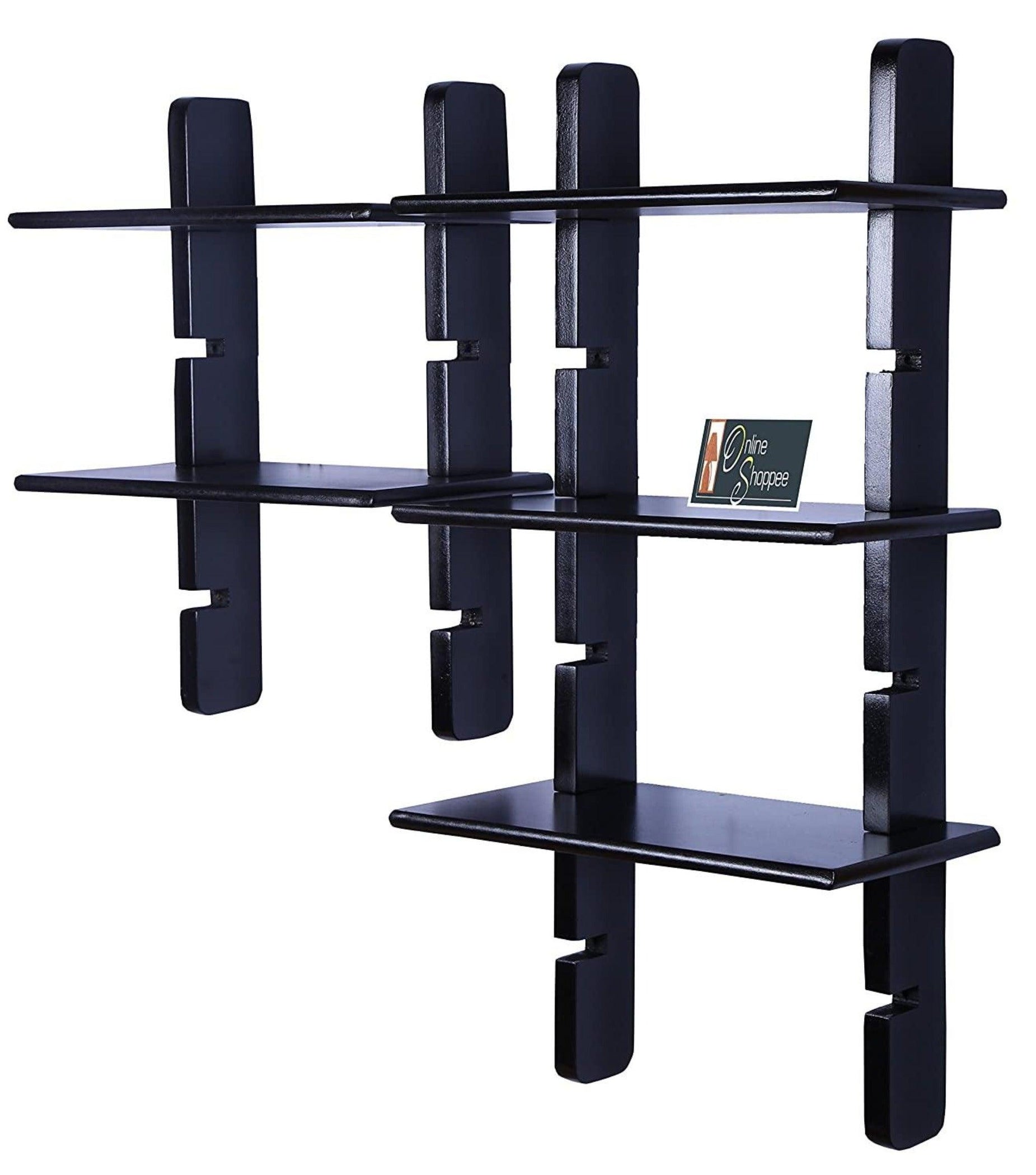 Buy Beautiful Ladder Wall Shelf Online-Solid Wood Bracket Wall Shelves ...