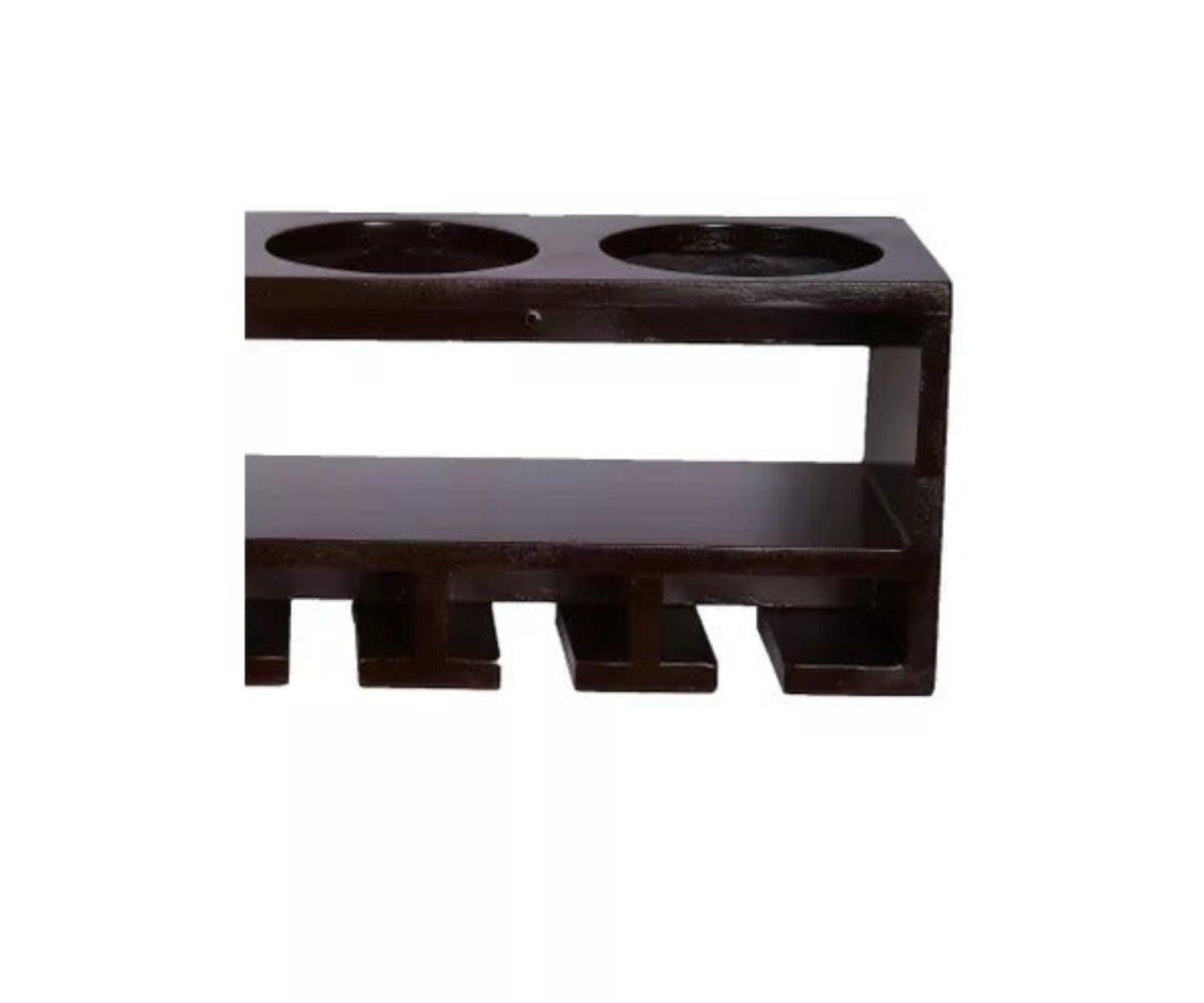 Buy Unique Wooden Bottle Rack, 4 Bottles Holder Wall Shelves Online ...