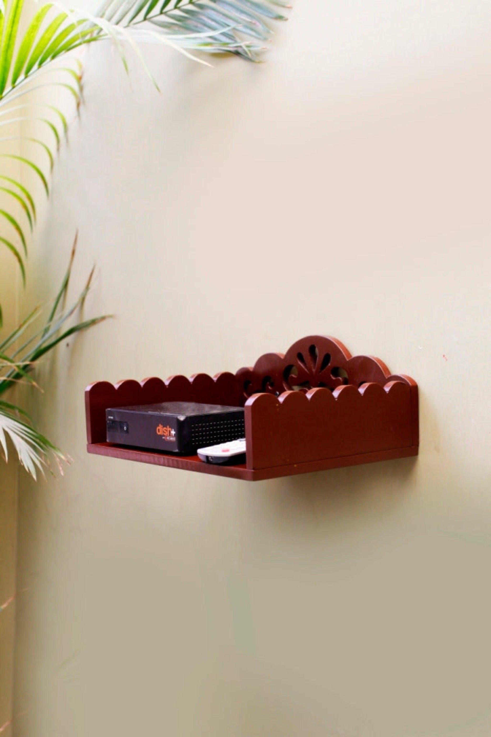Buy Wooden Beautiful Design Set top box Wall Shelf Online-Set Top Box ...