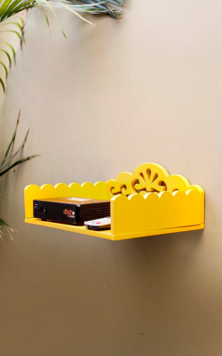 Buy Wooden Beautiful Design Set top box Wall Shelf Online-Set Top Box ...