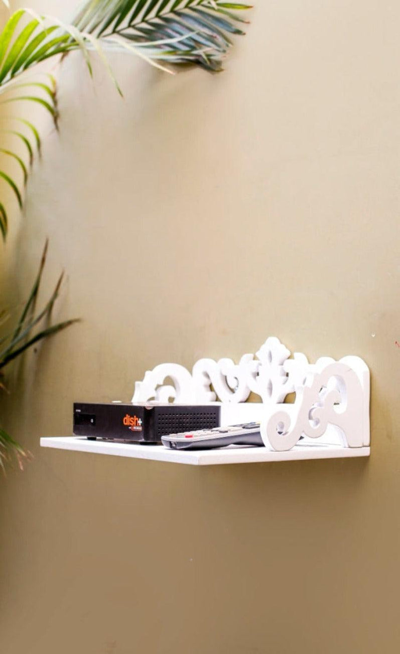 Buy Wooden Beautiful Design Set top box Wall Shelf Online-Set Top Box ...