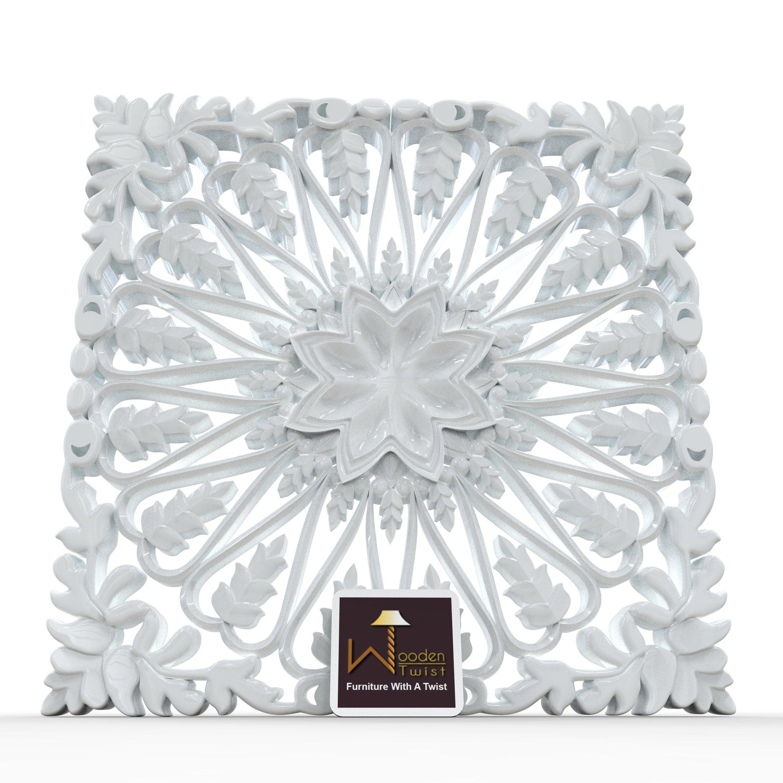 Buy Chic Wood Hand Carved Wall Panel Online | WoodenTwist