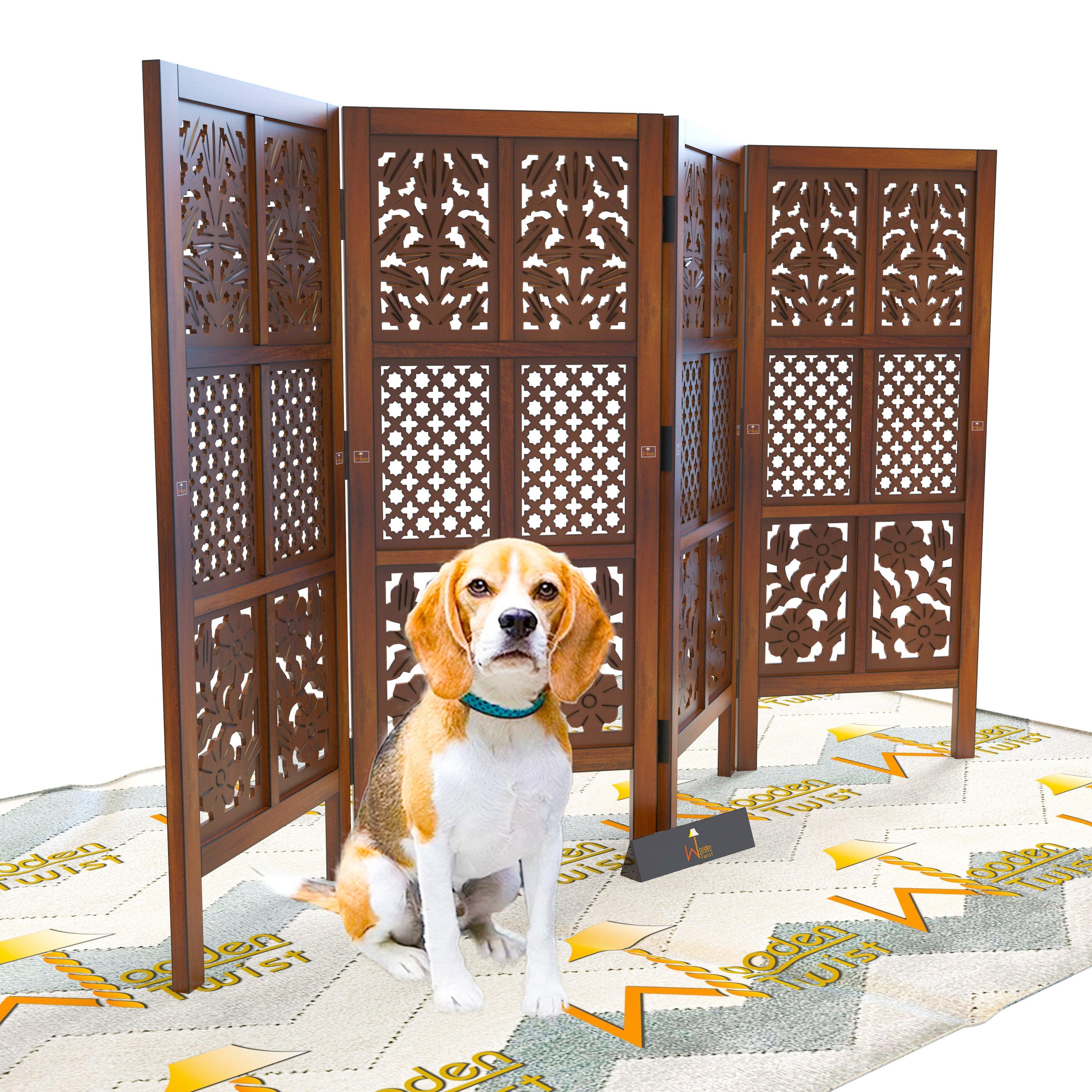 Buy Pet Safety Gate Dogs Room Divider Separator Wooden Partition Online ...