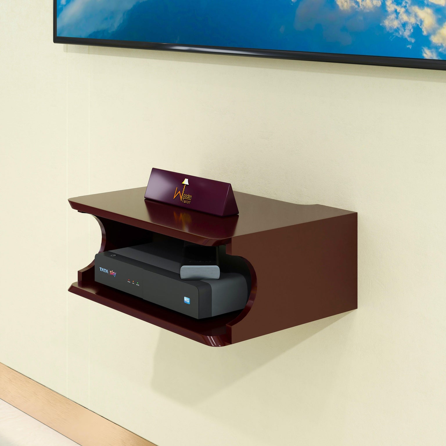 Wooden Set Top Box Holder, Stand @ Up To | 35 - 65% 0FF | in Bharat ...