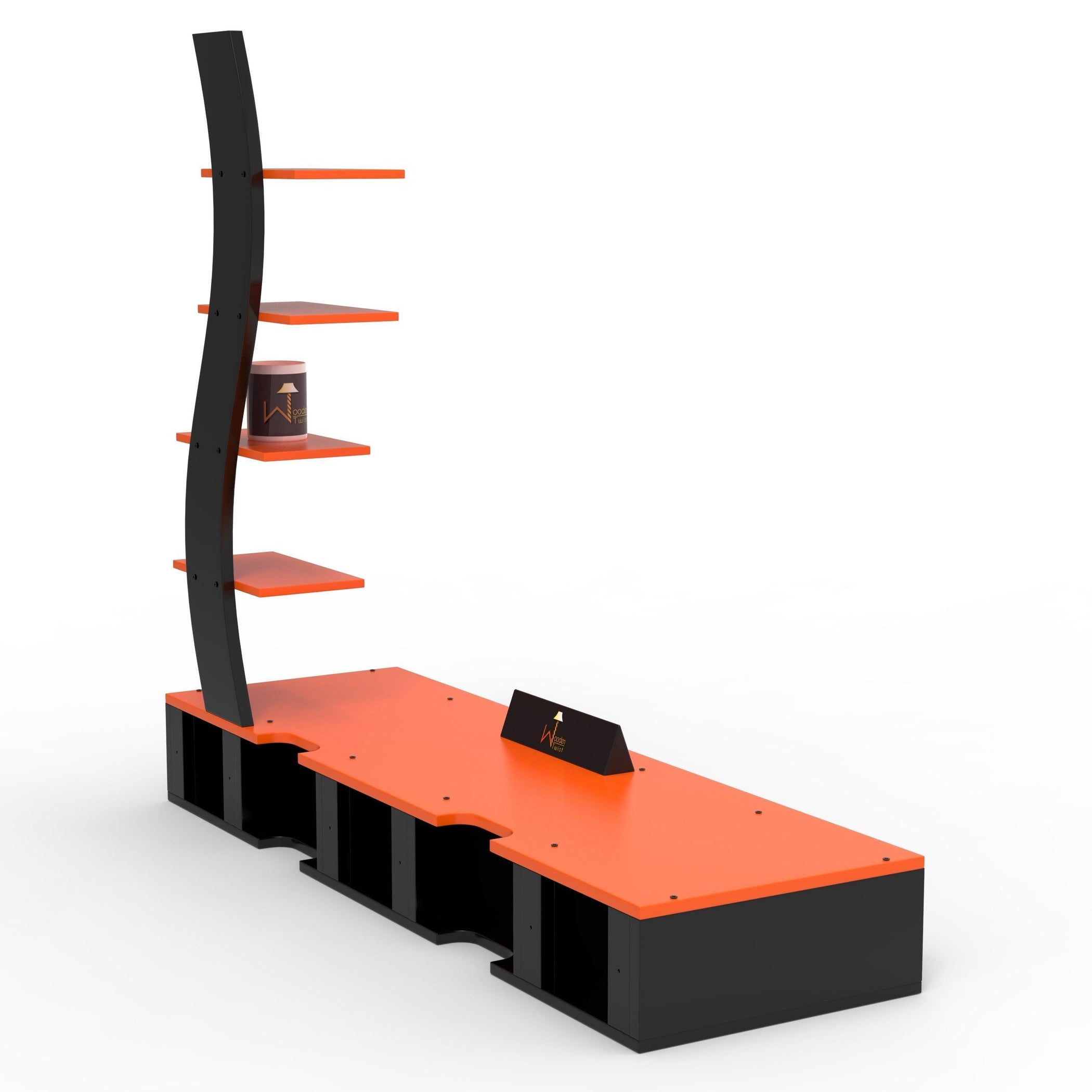 Big Tilfizyun TV Entertainment Unit Table with Set Top Box Stand for T ...