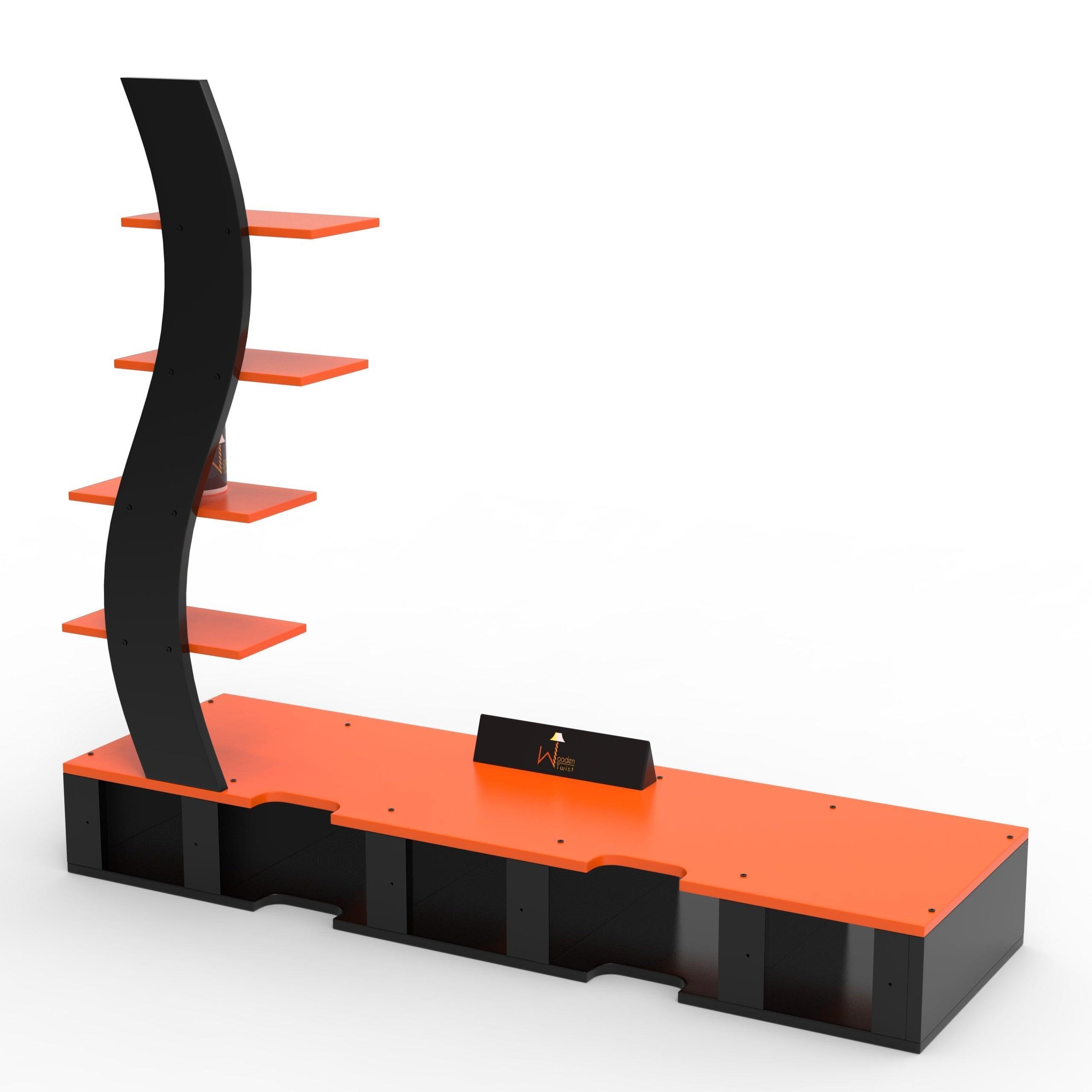 Big Tilfizyun TV Entertainment Unit Table with Set Top Box Stand for T ...