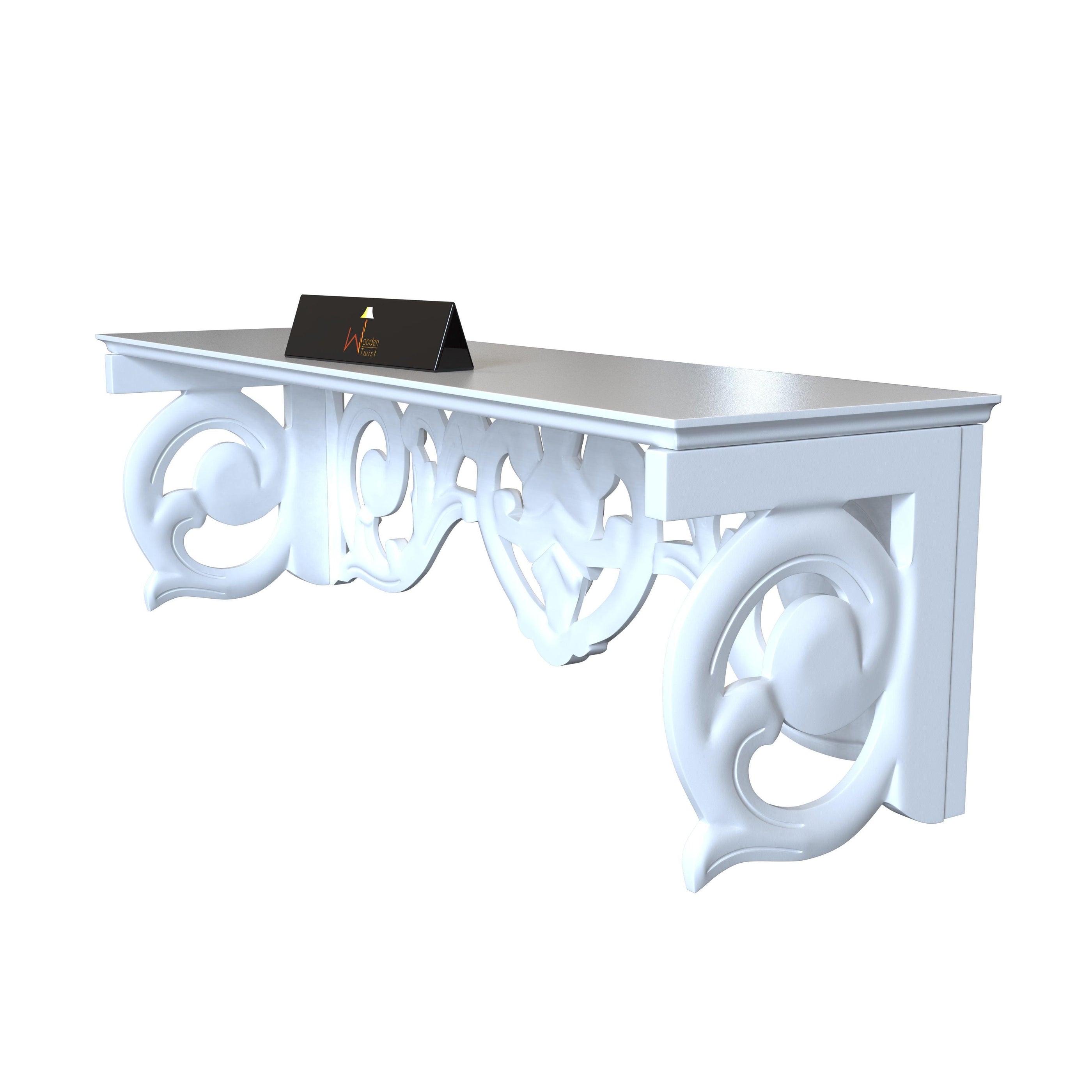 Buy Wooden Twist Wall Decor Floating Wall Shelf Rack/Bracket Online at ...