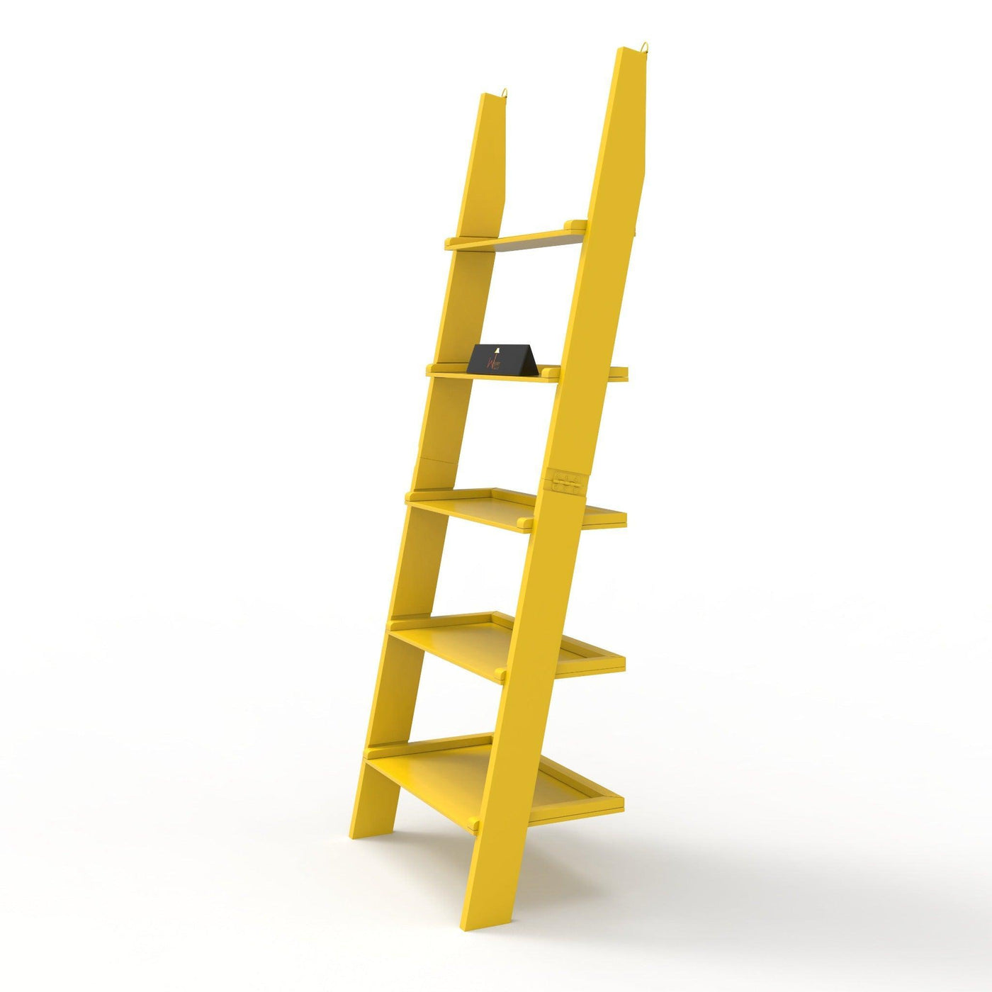 Buy Leaning Bookcase Ladder and Room Organizer Engineered Wood Wall ...