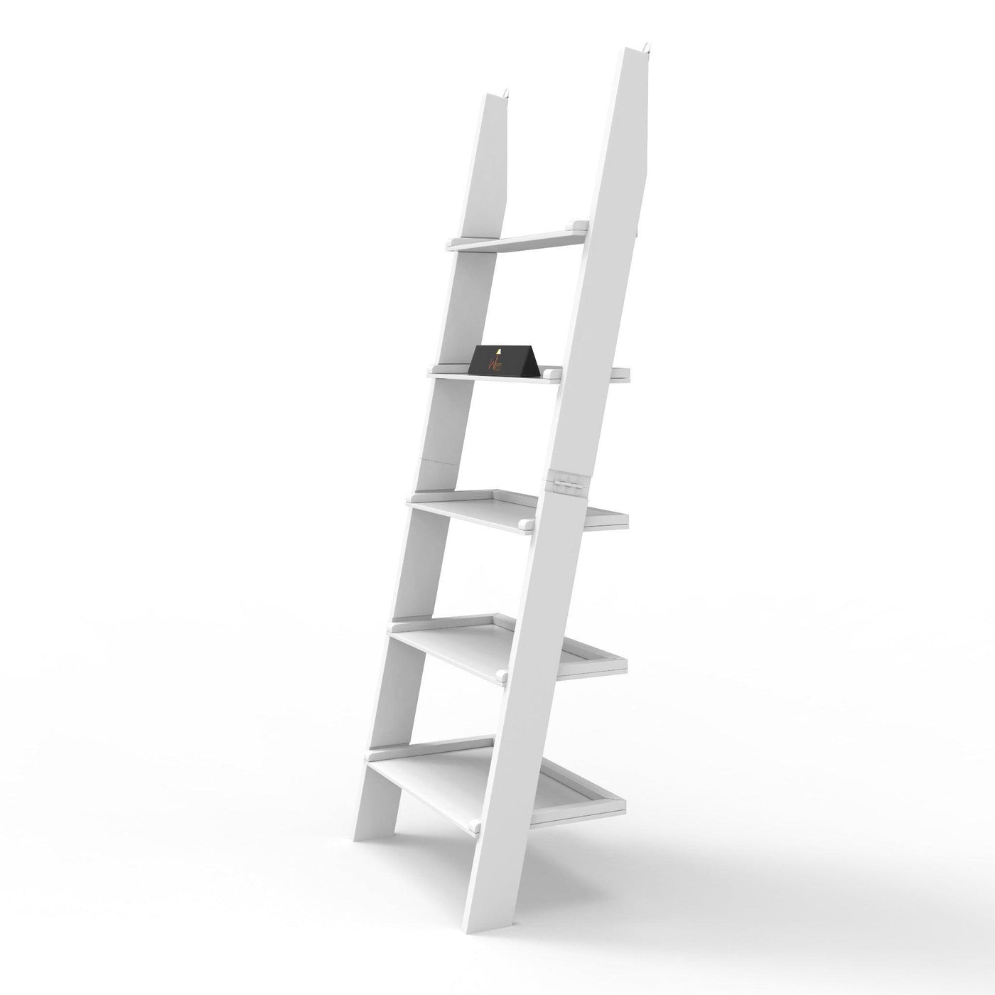 Buy Leaning Bookcase Ladder and Room Organizer Engineered Wood Wall ...